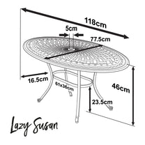 Bella-2-Sitzer Terrassen & Garten set in Bronze | Lazy Susan